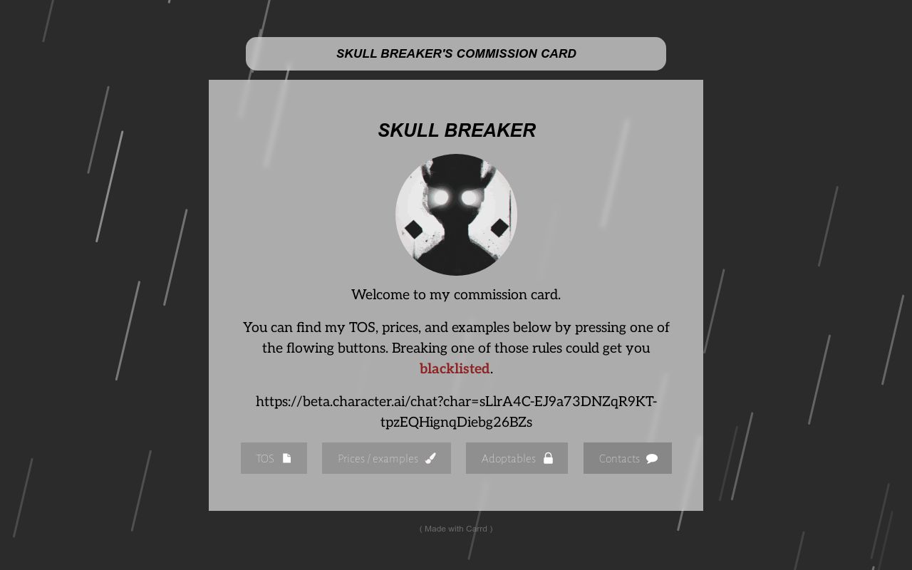 Skull Breaker's Commissions